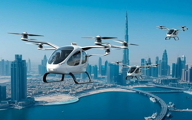 All About UAE Flying Taxi Trials: Date, Venue and More | dubizzle